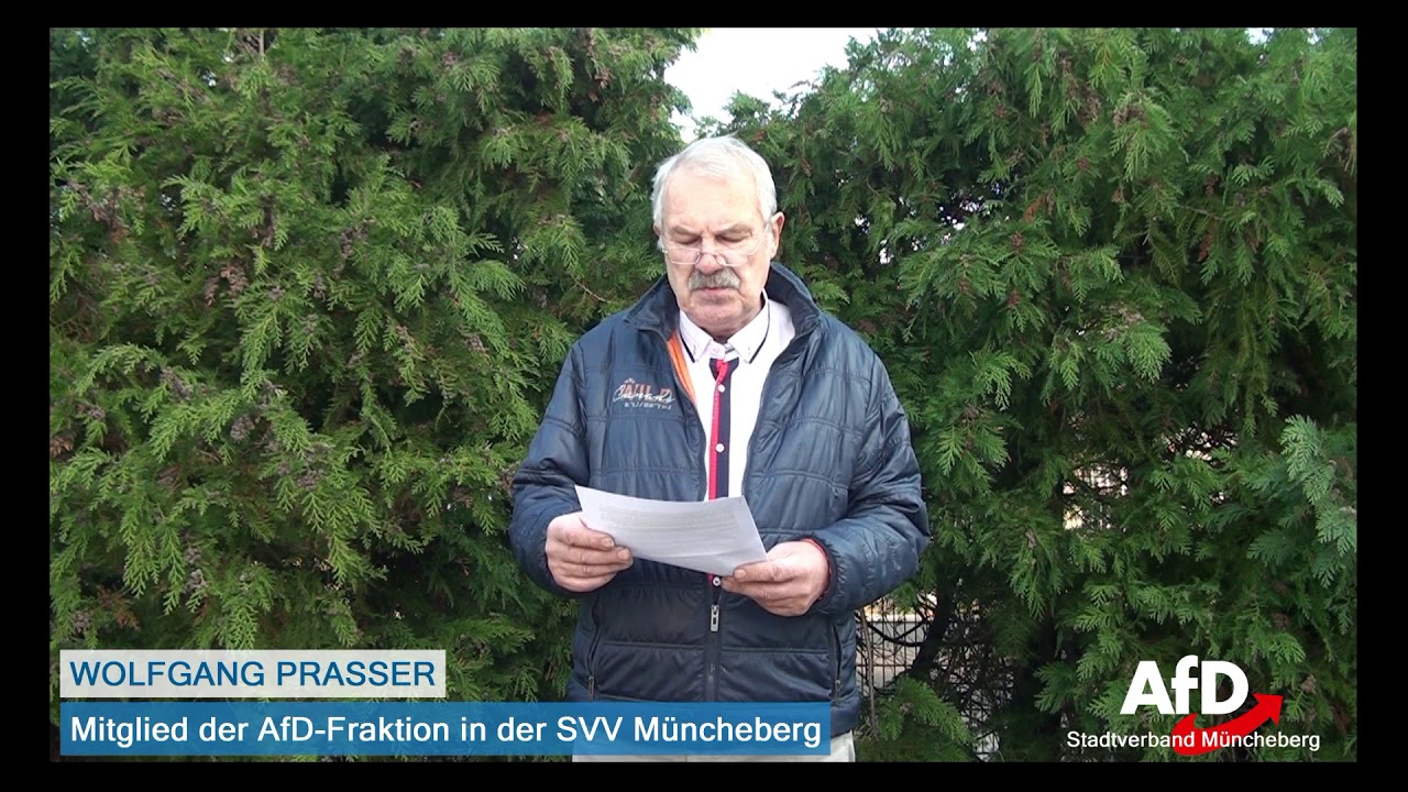 Wolfgang Prasser - Statement SVV Müncheberg am 03.12.2020 - YouTube