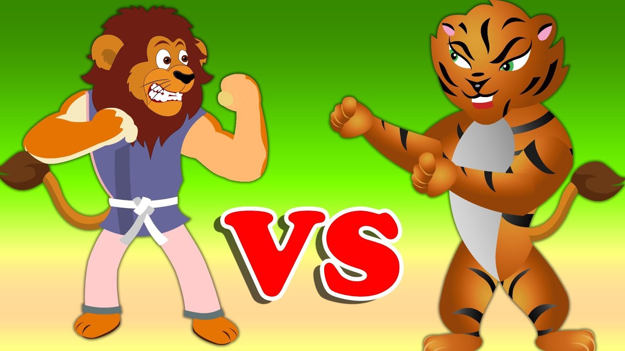 Finger Family Epic Battles Crazy Tiger Vs Lion - Finger Family Nursery ...