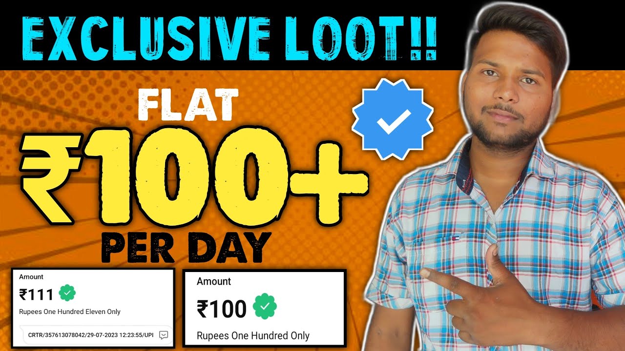  Flat 100 Instant Per Day Live Payment Proof TechnoYashwant YouTube