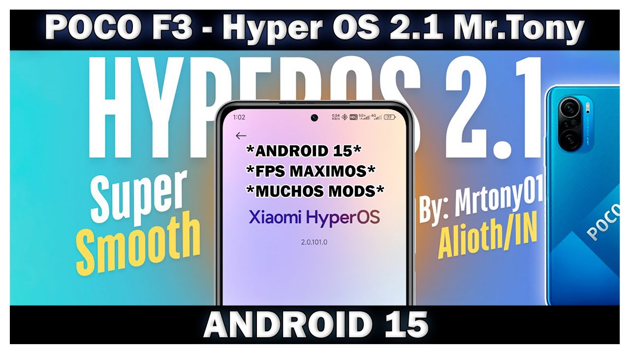 Poco F3 - Hyper OS 2.1 BETA LLEGO ! CUSTOM KERNEL ROG Y MAS ! - YouTube