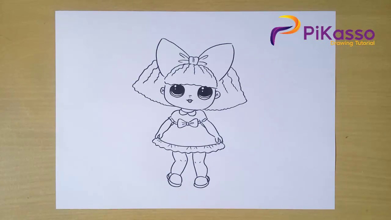 How to Draw Bon Bon LOL Surprise Doll - YouTube