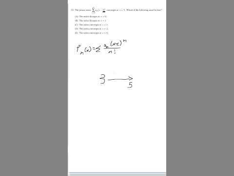 Power Series Convergence- AP CALCULUS BC #calculus #apcalculus #college ...