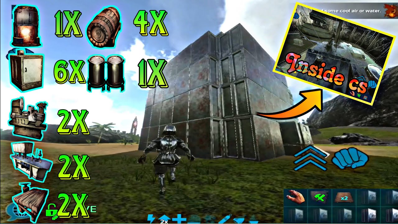 Ark Mobile | 3X3 CS Base Build | Vault Drop CS - YouTube