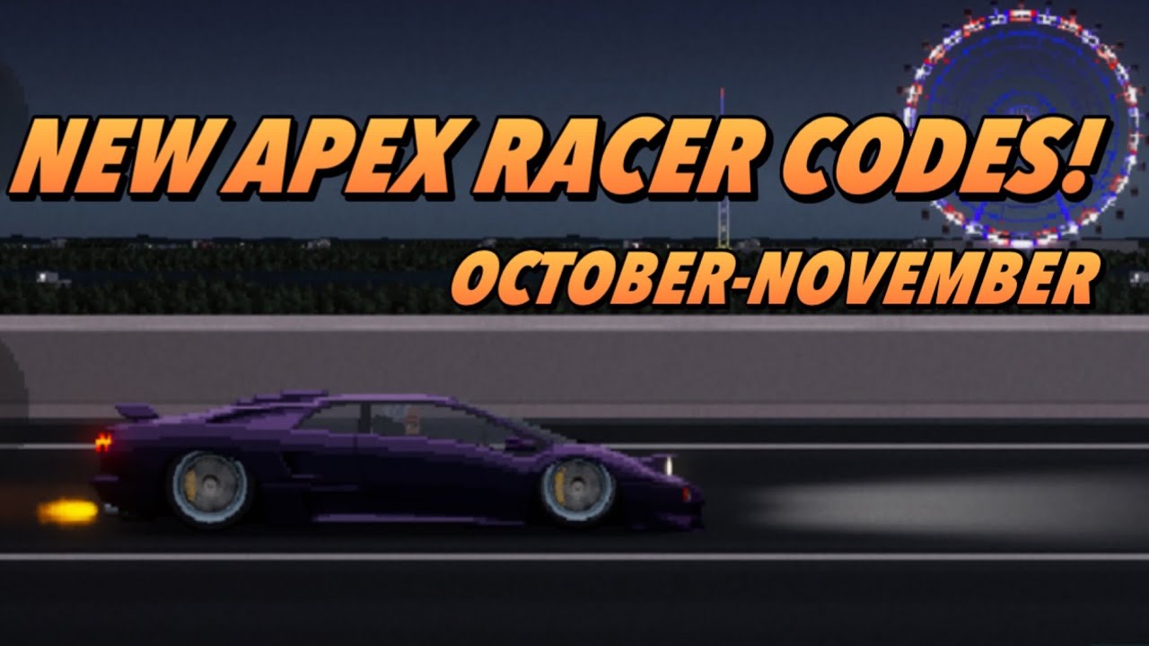 NEW APEX RACER CODES FALL 2024! GOLD+CASH - YouTube