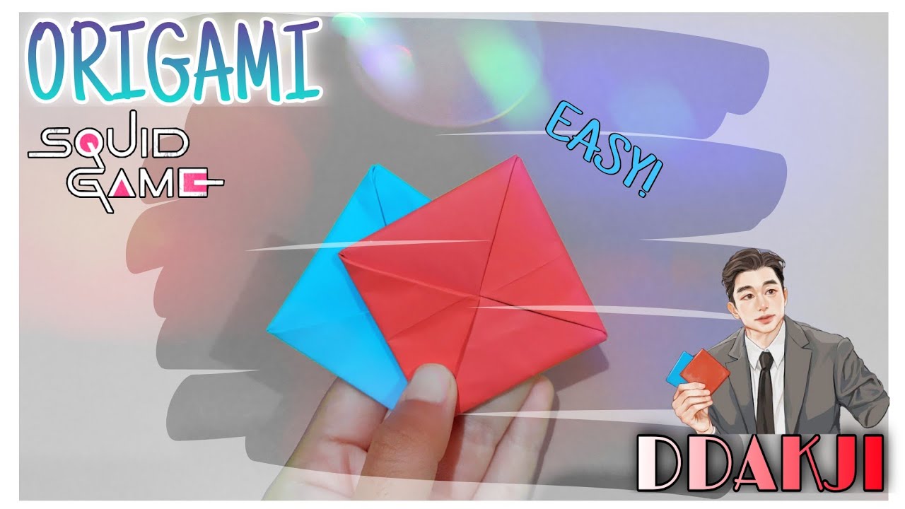 TUTORIAL ORIGAMI DDAKJI SQUID GAME 🤩 - YouTube