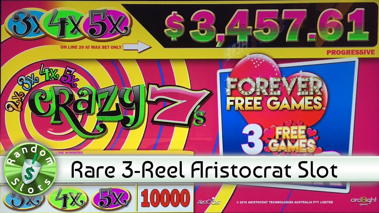 Crazy 7s 3 Reel slot machine bonus - YouTube
