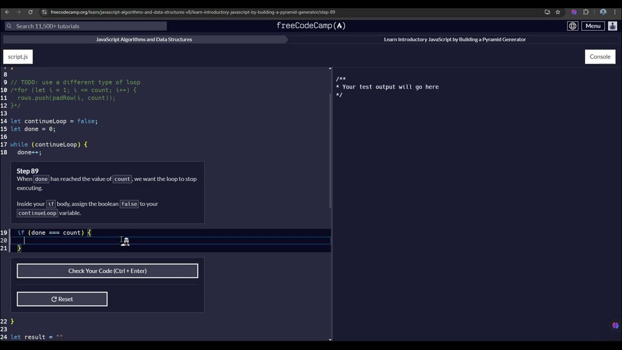 Building a Pyramid Generator Javascript 89 - YouTube