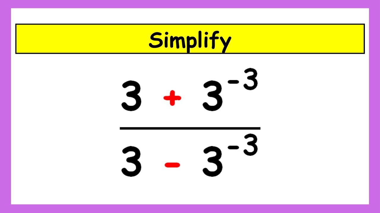 🔴Nice Algebra Math Simplification Problem - YouTube