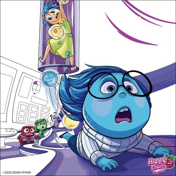 Happy Color App | Disney/Pixar Inside Out Part 7 | Color By Numbers ...