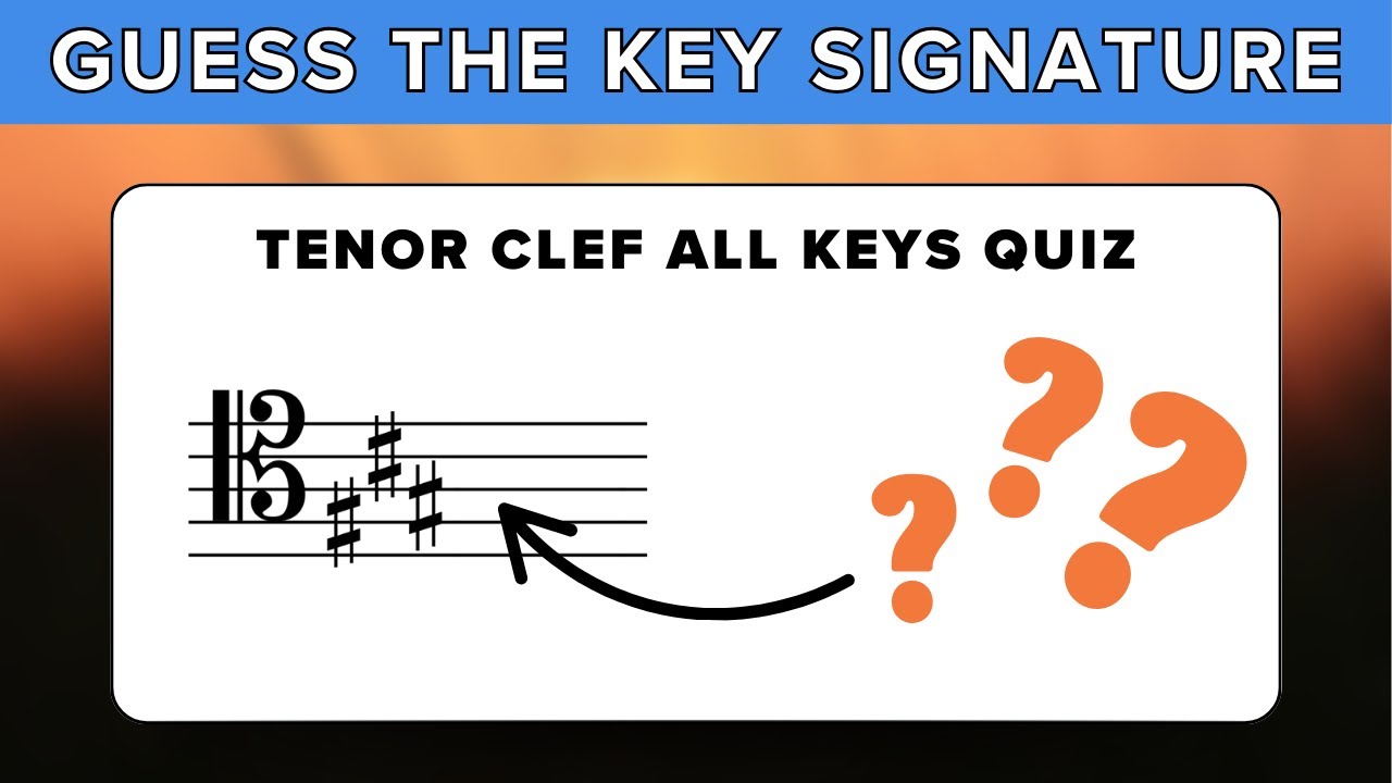 Key Signature Quiz | Tenor Clef Major and Minor Keys - YouTube