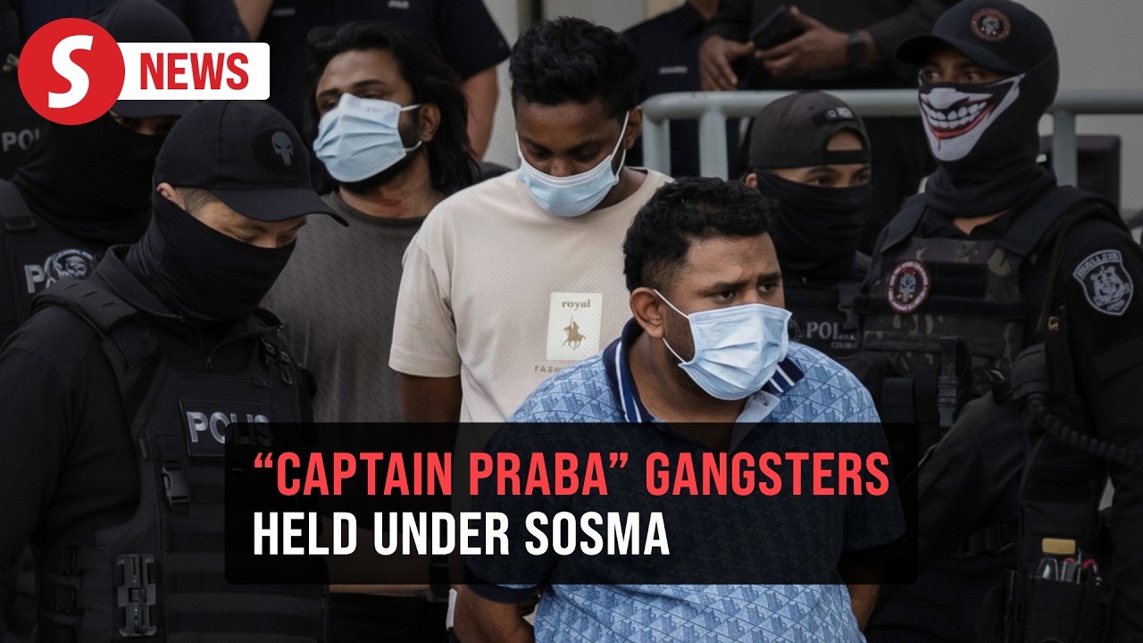 Three 'Captain Praba Gang' members charged with organised crime - YouTube