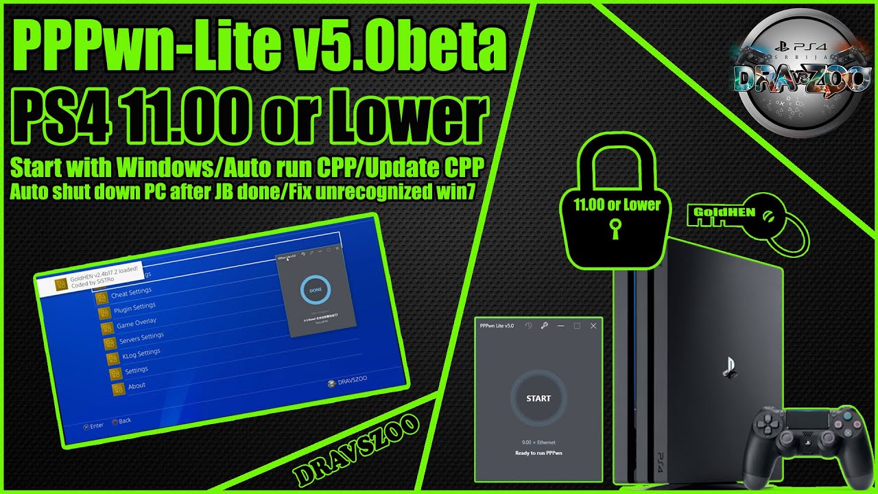 TESTING PPPwn-Lite v5.0beta for PS4 11.00 or Lower | Update CPP 1.0.0 ...