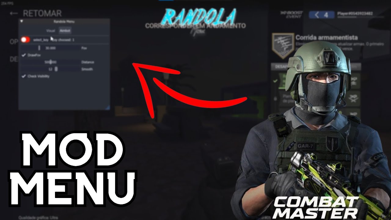 MOD MENU NOVO PARA COMBAT MASTER!! - AIMBOT!! | ESP!! - YouTube