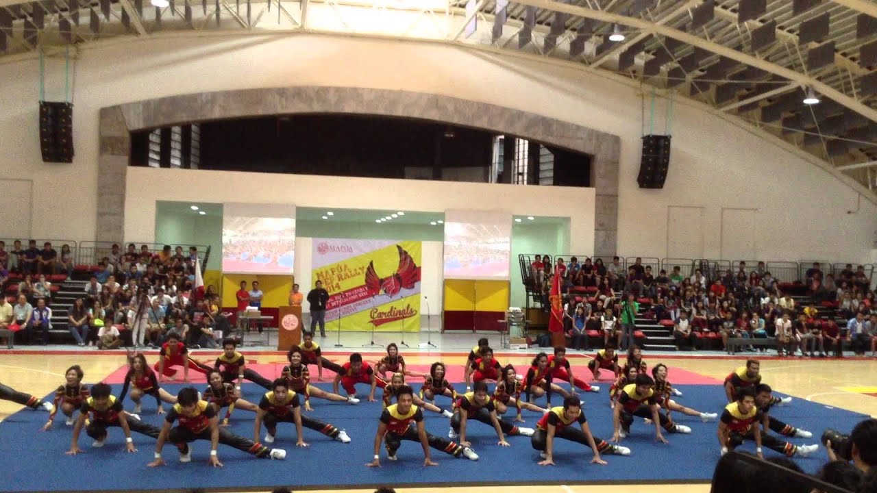 Mapua Cheerping Cardinals Pep Rally 2014 Performance - YouTube