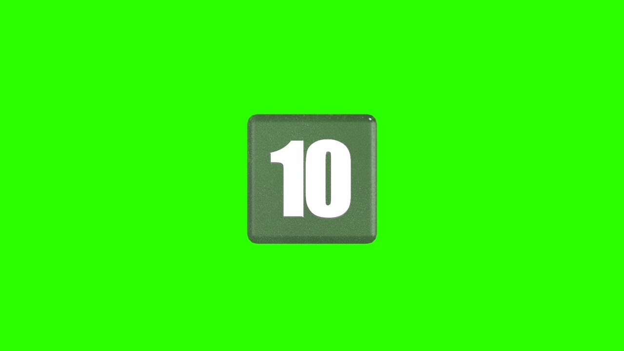 Animated Numbers #5 / Green Screen - Chroma Key - YouTube