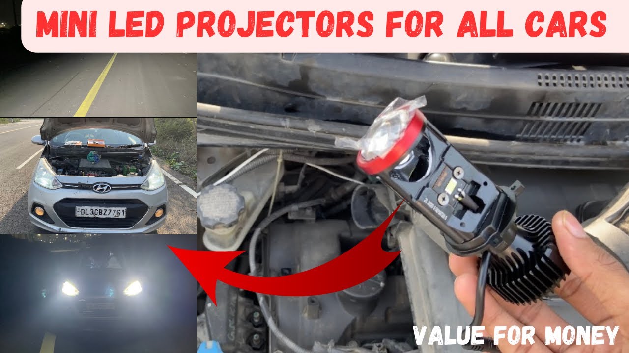 Install a Mini Projector LED Headlight | Y8 Mini Projector Lens ...