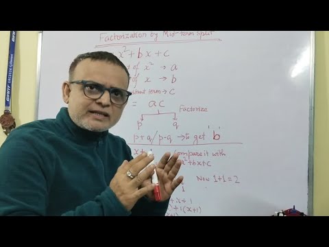 Factorisation by mid term split Part 2 - YouTube