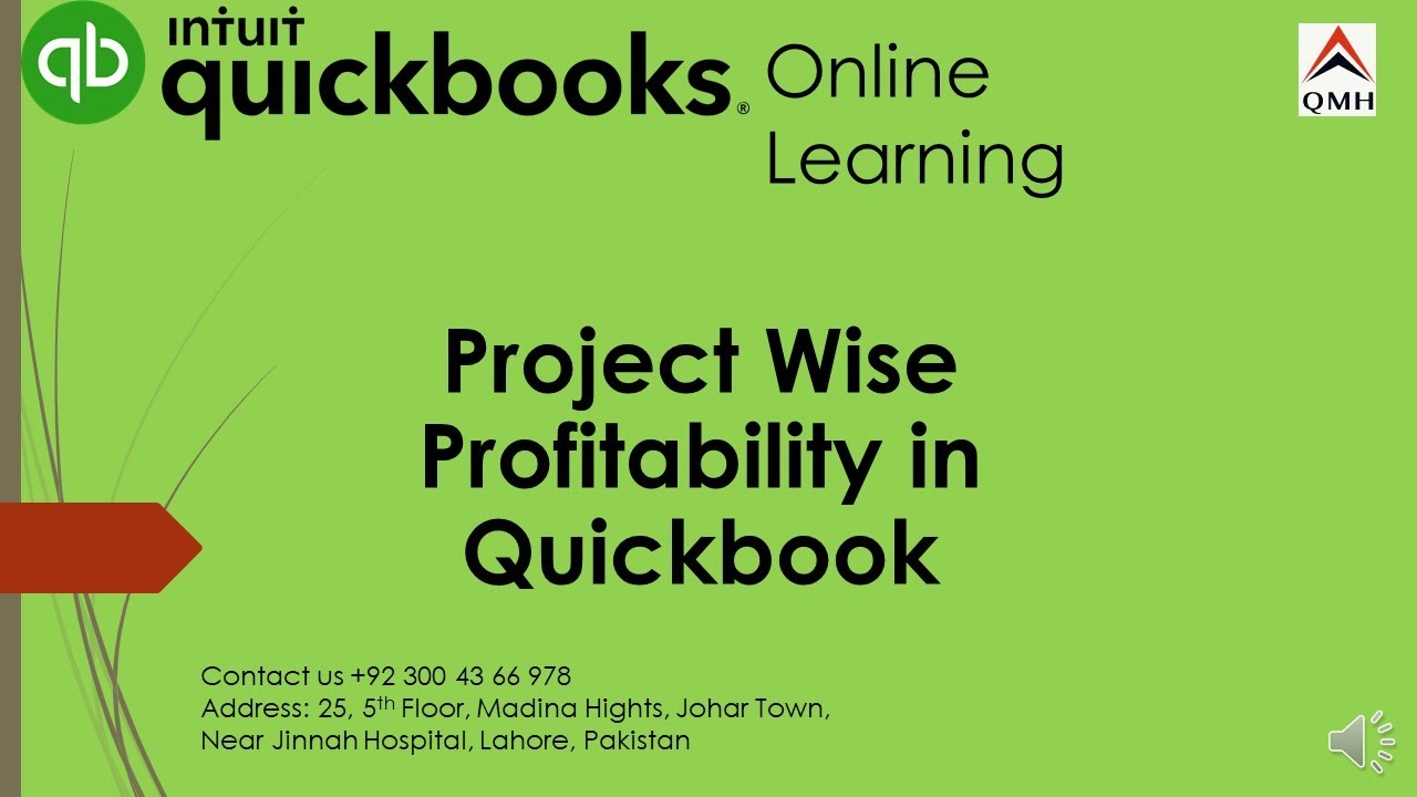 How to Set up and Show project wise profitability in Quickbook Online ...