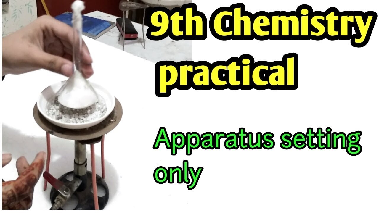 Chemistry practical class 9th apparatus settings only| Sublimation ...