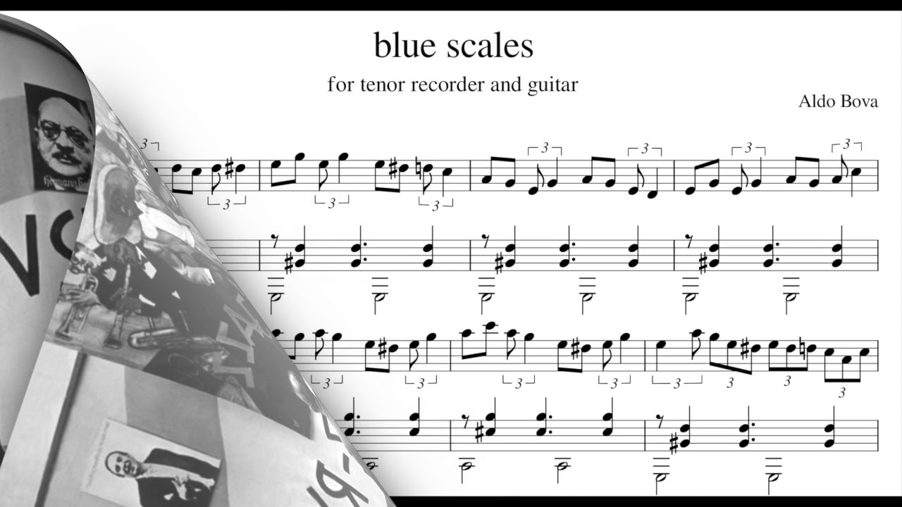 A. Bova, Blues Scales for tenor recorder and guitar - YouTube