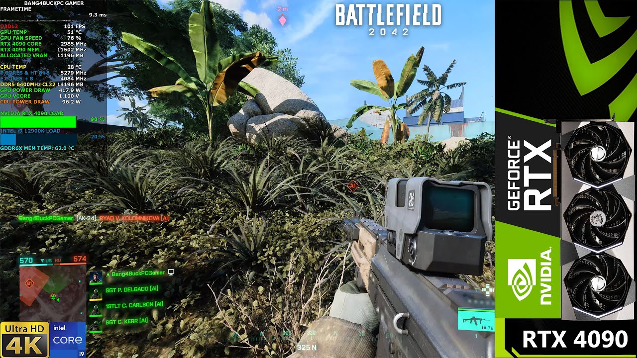 Battlefield 2042 Conquest Ultra Settings, Ray Tracing 4K | RTX 4090 ...