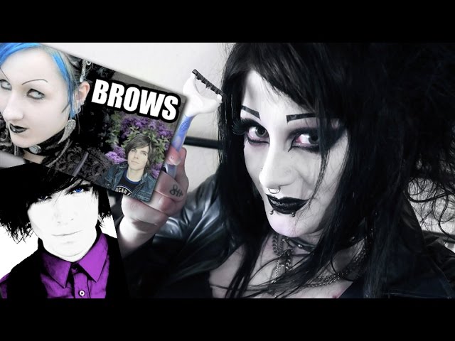 Goth Drawn On Eyebrows Pin On Goth