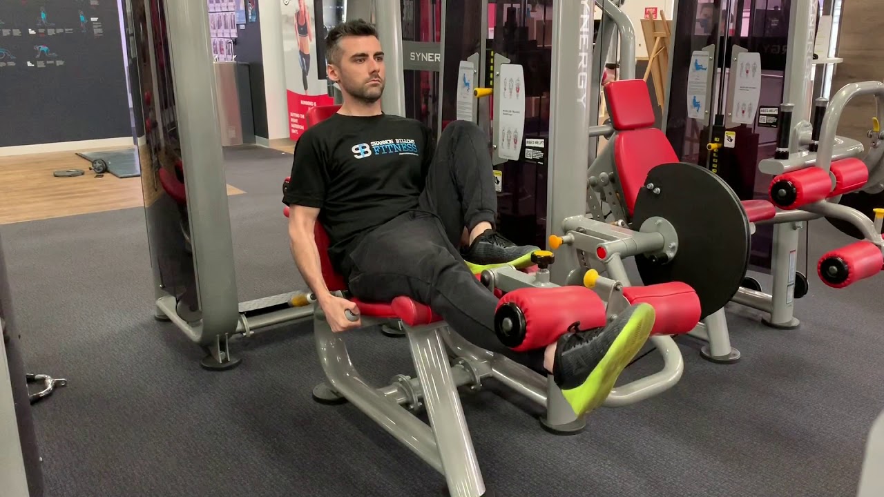 Unilateral leg extension - YouTube