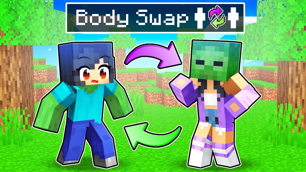 How Aphmau and Zombie Swap The BODY in Minecraft? - Aaron and Ein - YouTube