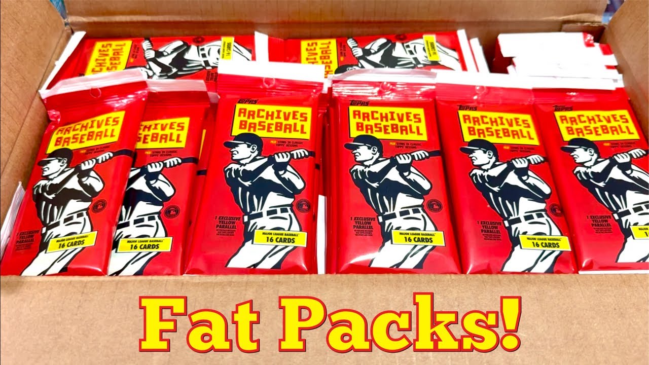 FAT PACKS ARE FIRE? 2024 TOPPS ARCHIVES FAT PACK RETAIL REVIEW! - YouTube