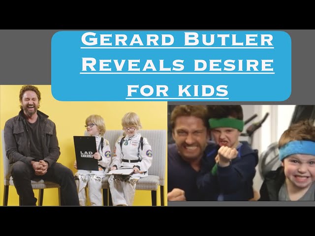Gerard Butler Childhood Gerard Butler Visits Slumdog Kids In India