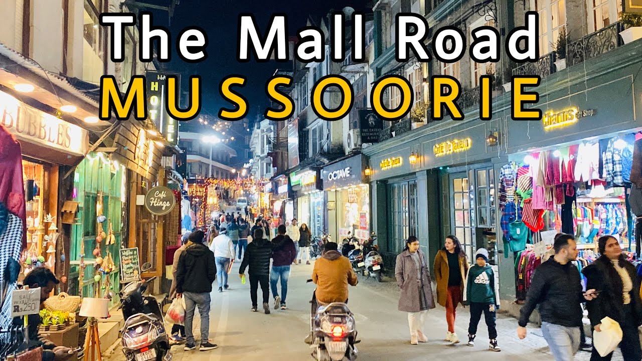 Mussoorie Mall Road in Extreme cold weather | Tried Best Pizza in ...