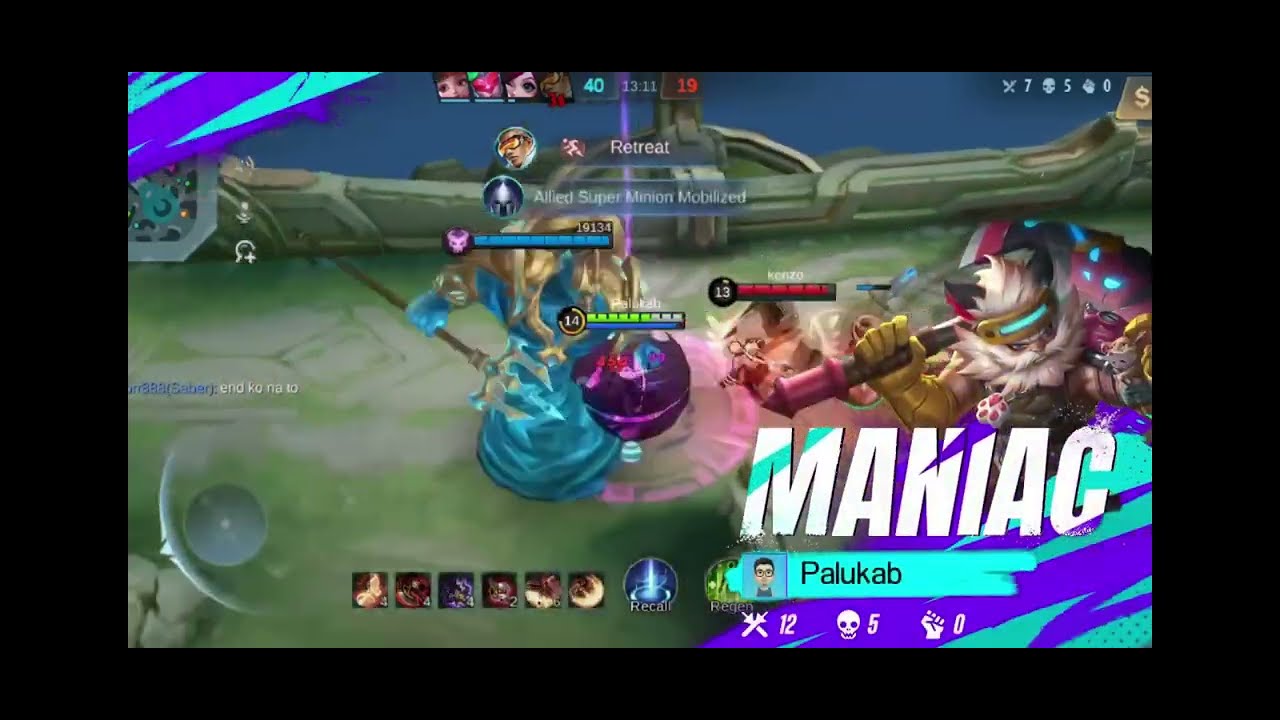 Maniac!! ML highlights | Mobile legends gameplay | layla Aulus - YouTube