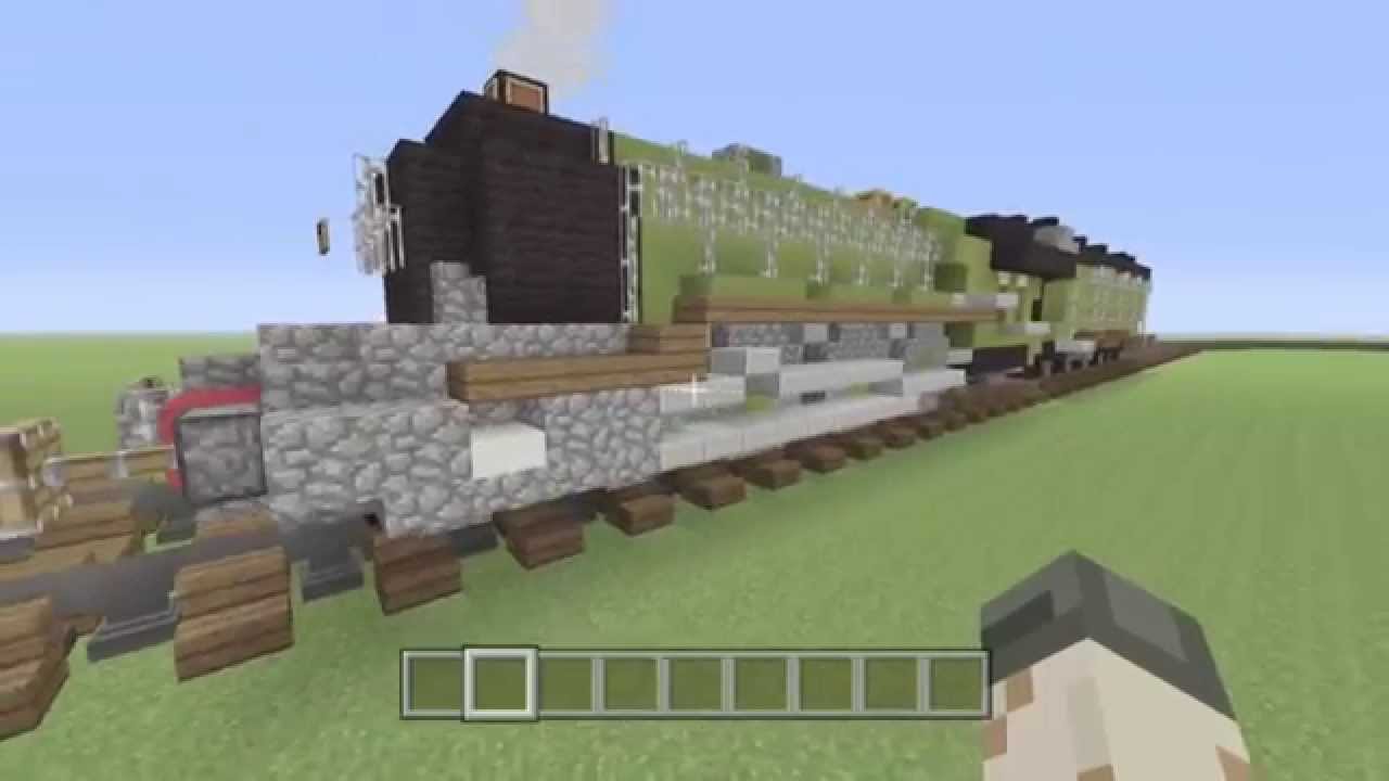 Minecraft Flying Scotsman Train And Map Tour - YouTube