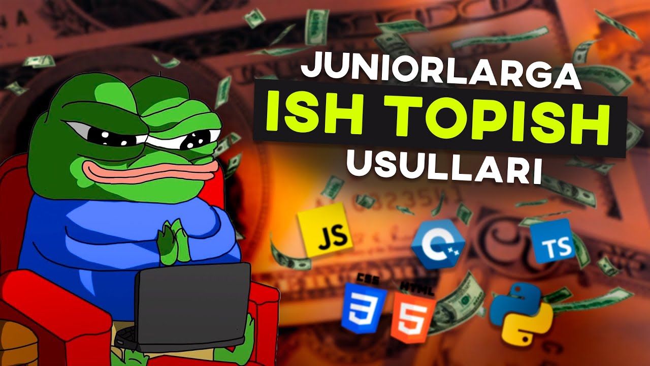 Juniorlarga ish topish | DASTURCHILAR UCHUN ISH TOPISH - YouTube