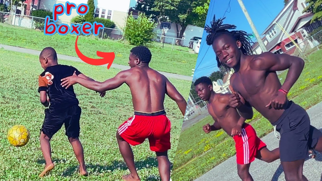 LIONS OF THE RING: The Professional Boxer Plays Soccer! - YouTube
