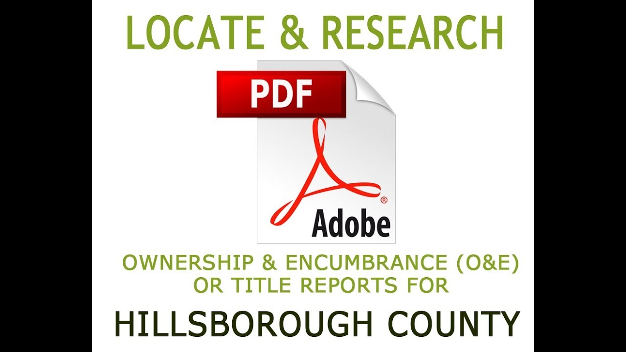 Hillsborough County - Find and Research Owner & Encumbrance Reports (O ...