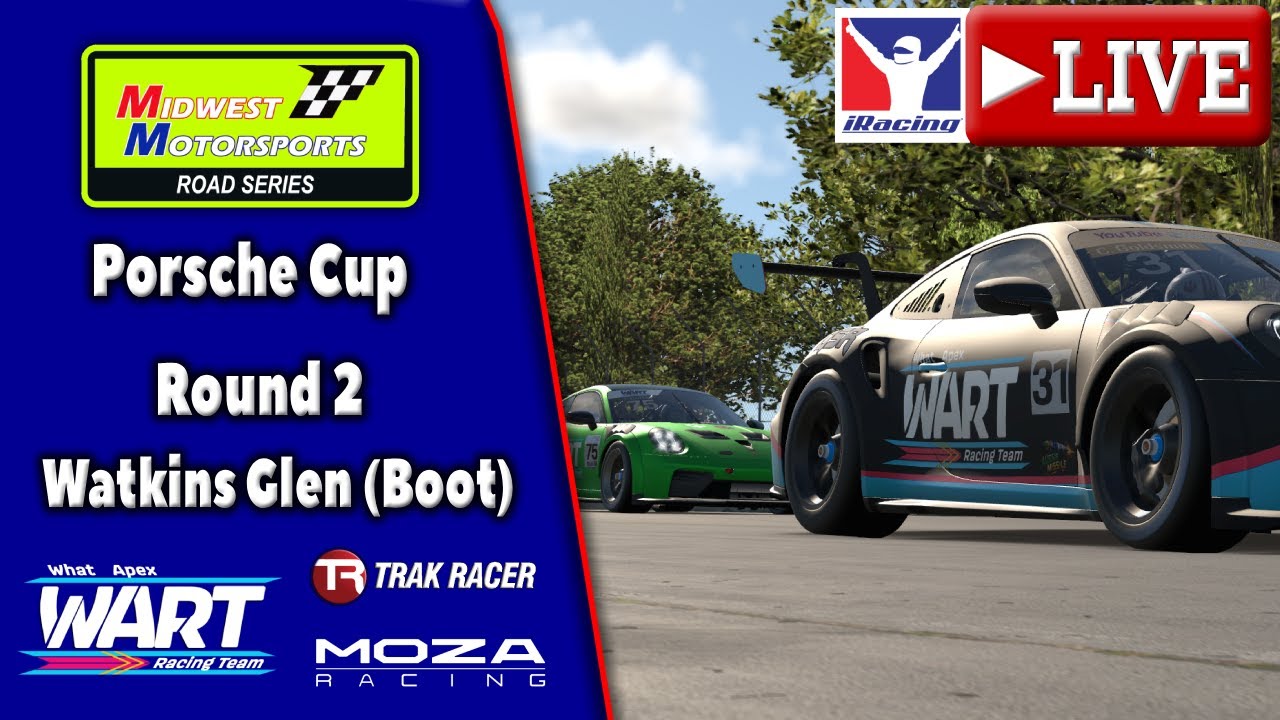 🔴 LIVE: Porsche Cup - Round 2 at Watkins Glen (Boot) | Midwest ...