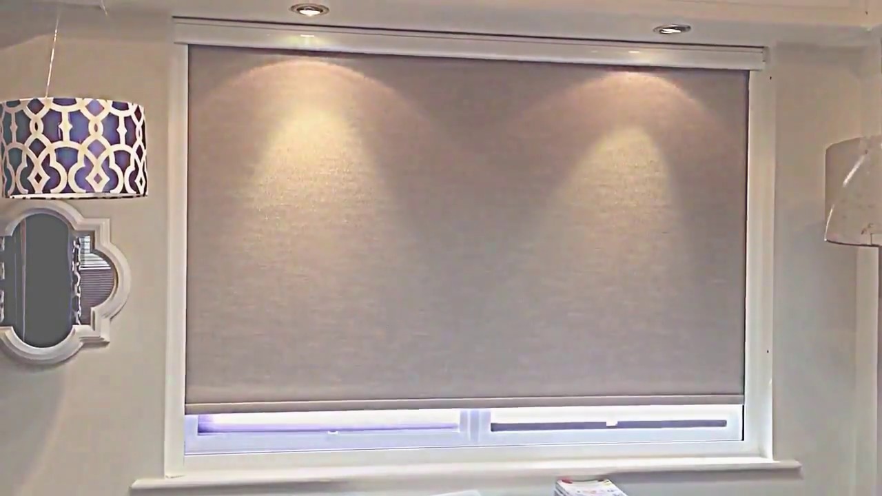 Electric Remote Control Motorized Window Roller blinds Curtain System in Bangladesh - YouTube