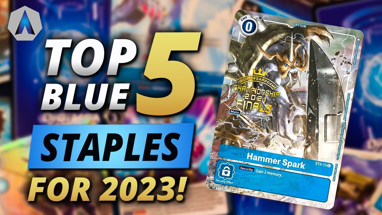 Top 5 Blue Staple Cards for the Digimon Card Game & Digimon TCG ...