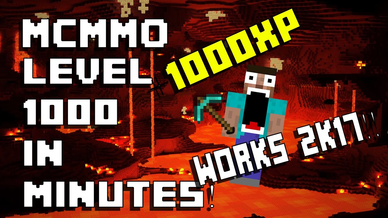 Minecraft MCMMO: Fastest Way to Level up Mining! Still works! [1.11.2 ...
