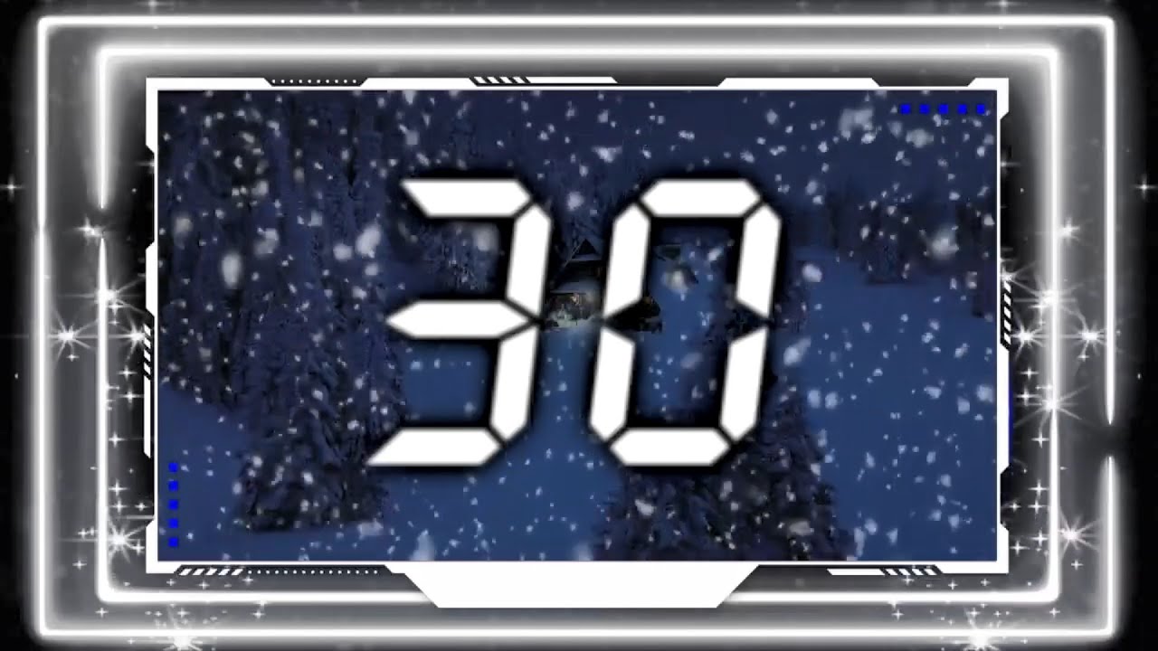 Timer 30 seconds Fireworks Christmas/Natal -Relógio Regressivo - YouTube