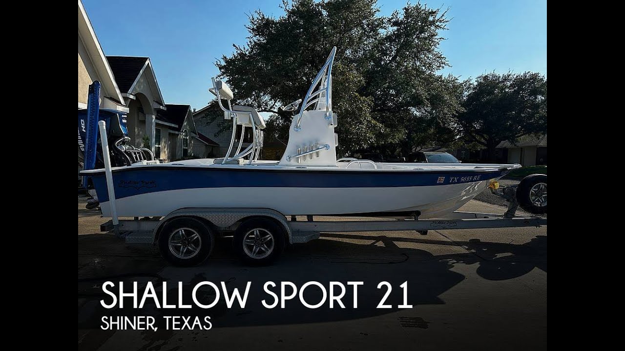Used 2018 Shallow Sport 21 Mod-V for sale in Shiner, Texas - YouTube