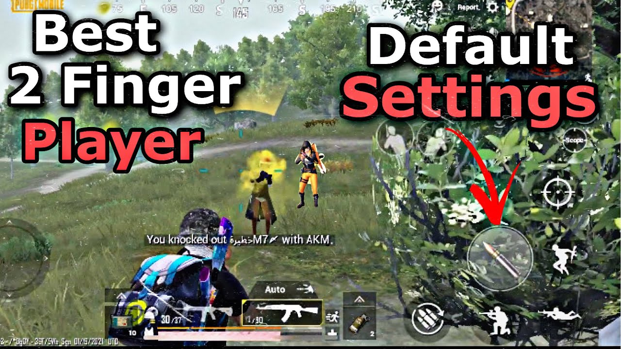 Best 2 Fingers No Gyroscope Thumb Player? | Playing In Default Settings ...