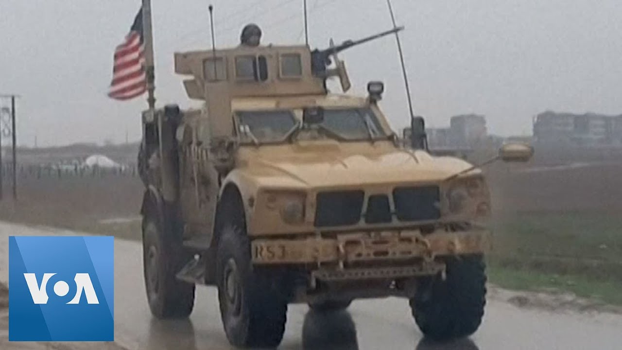 US Military Vehicles Patrol in Northeastern Syria - YouTube