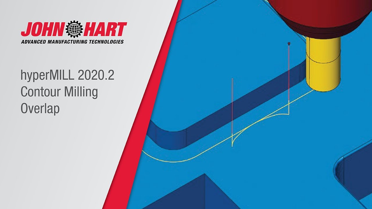 hyperMILL 2020.2 - Contour Milling Overlap - YouTube