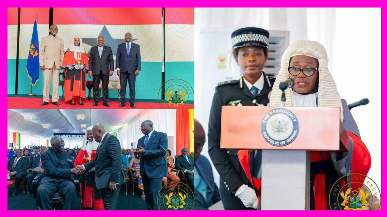PAPA KUFFOUR STORMS AS NANA ADDO SWEARS IN NEW CHIEF JUSTICE - YouTube
