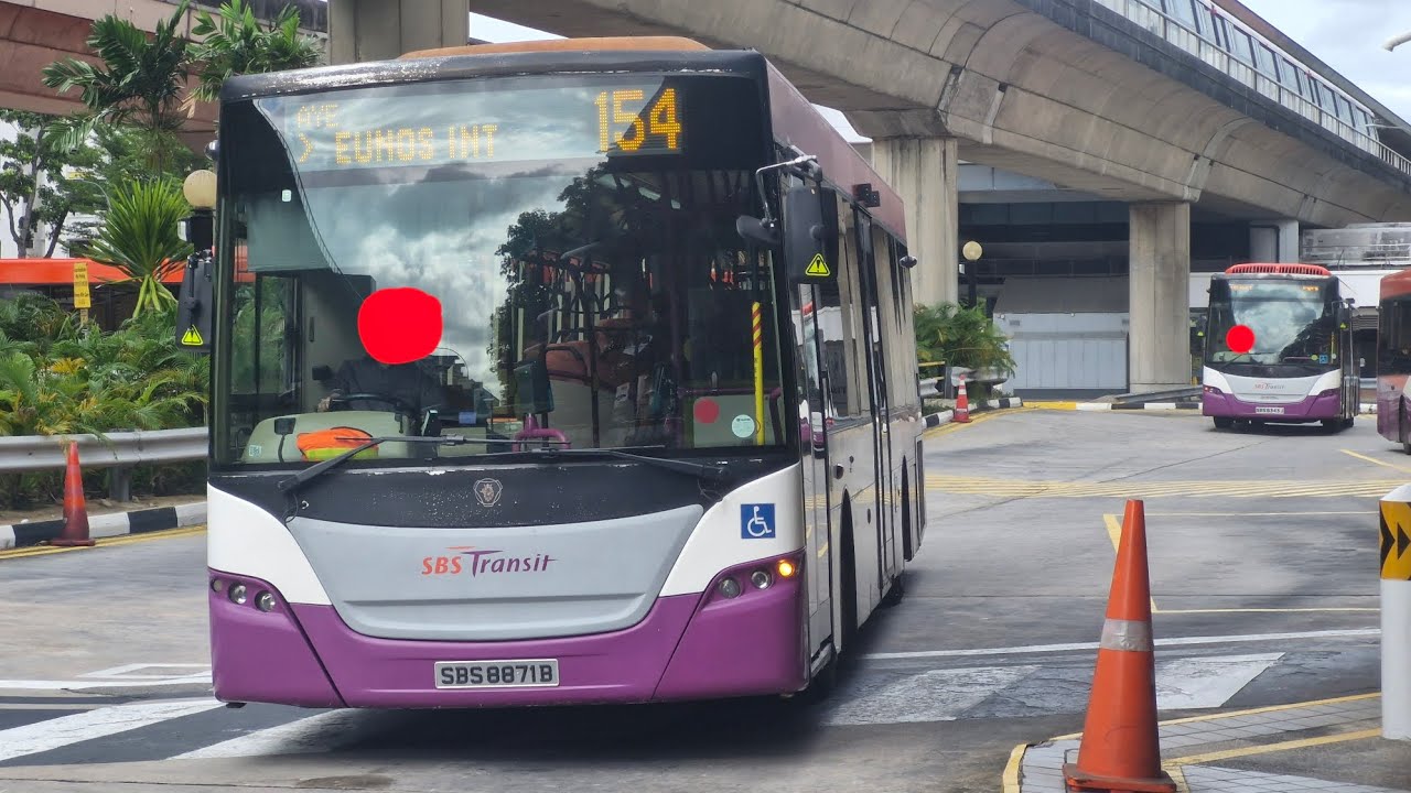 SBS Transit Bus Service 154 Scania K230UB Euro 5 Batch 1 SBS8871B - YouTube