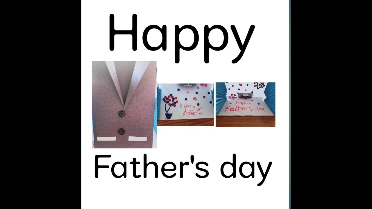 How to make greating card for father's day || step by step|| Happy ...