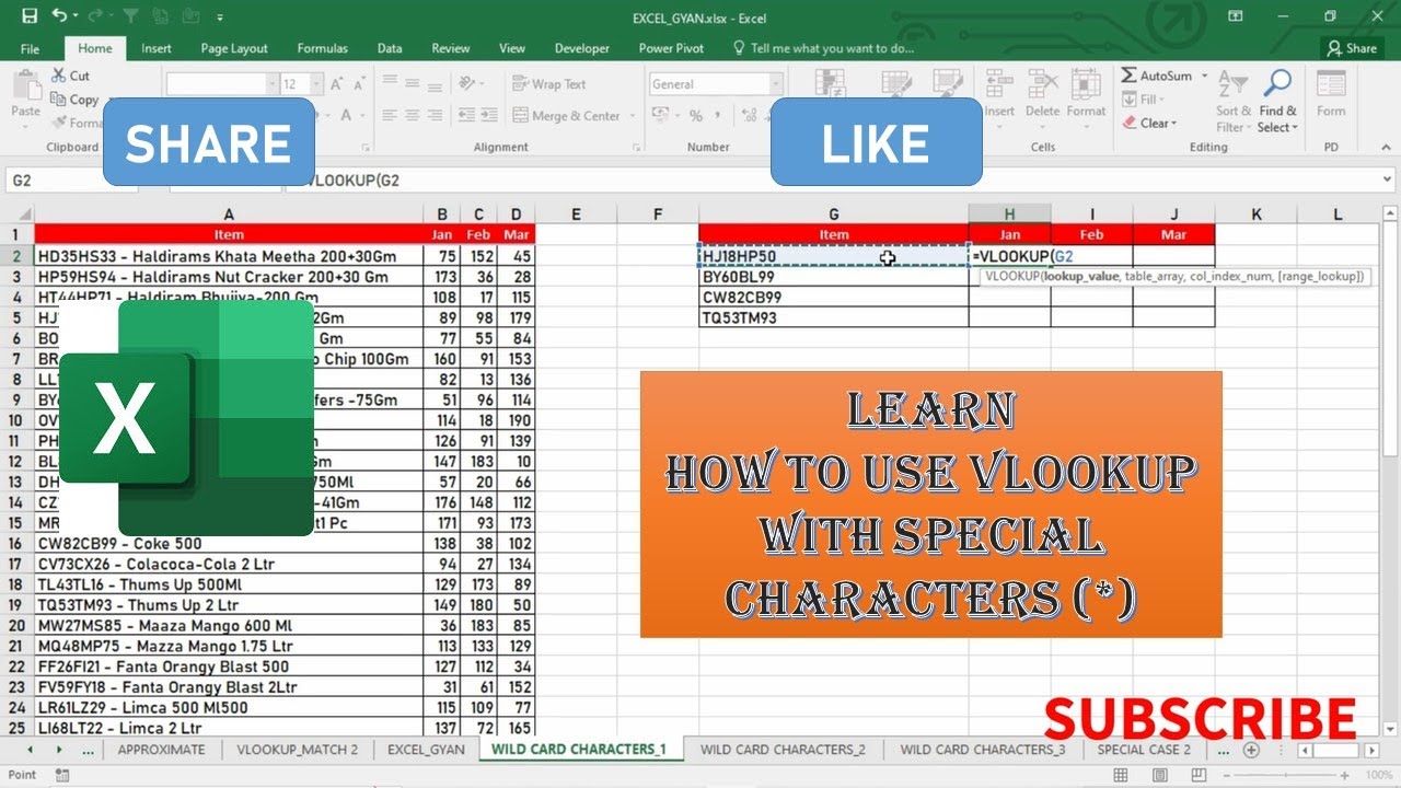VLOOKUP FORMULA WITH SPECIAL CHARACTER LEARN HOW TO USE ASTERISK IN EXCEL excelkagyan VLOOKUP FORMULA WITH SPECIAL CHARACTER LEARN HOW TO USE ASTERISK IN EXCEL excelkagyan