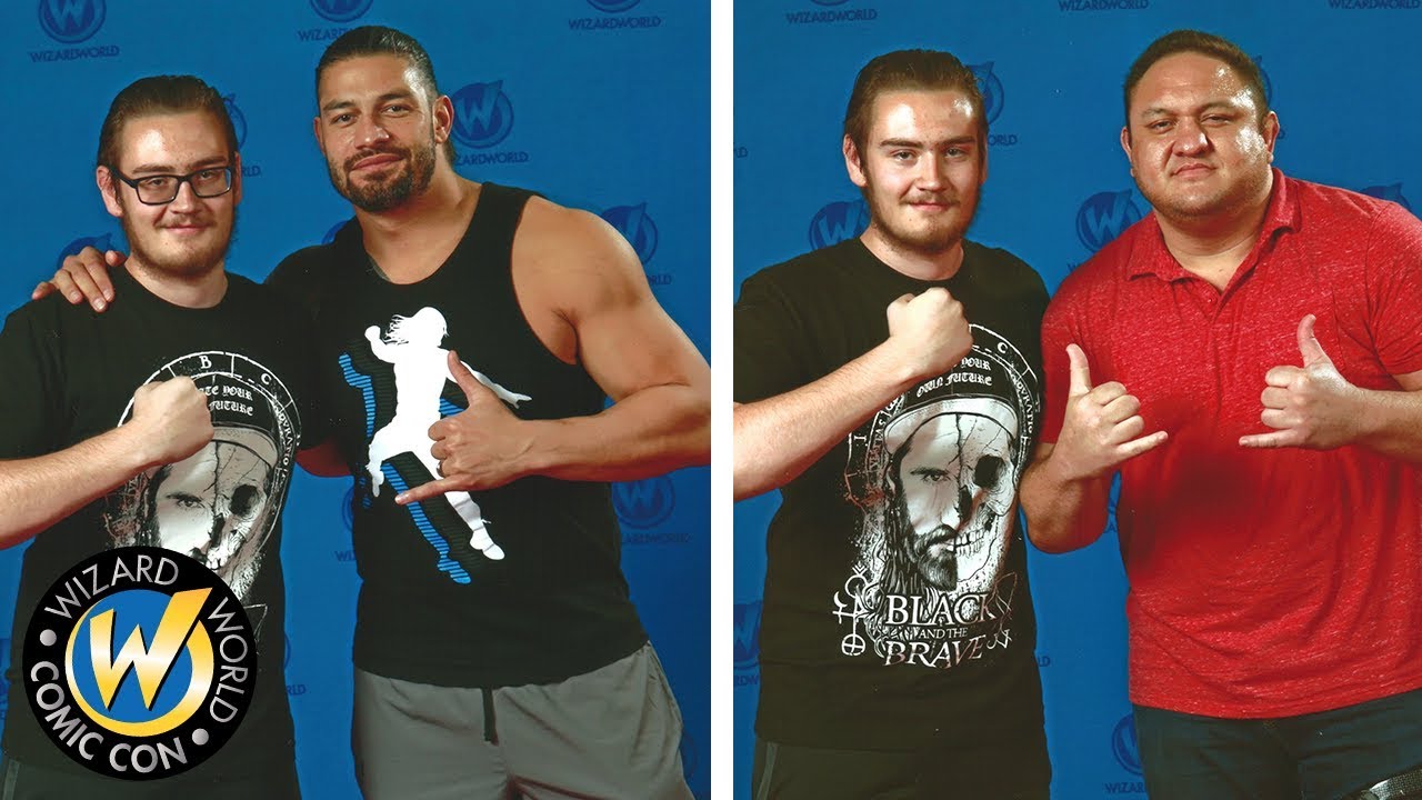 Meeting Roman Reigns, Samoa Joe & Bayley At Wizard World Nashville 2017 ...